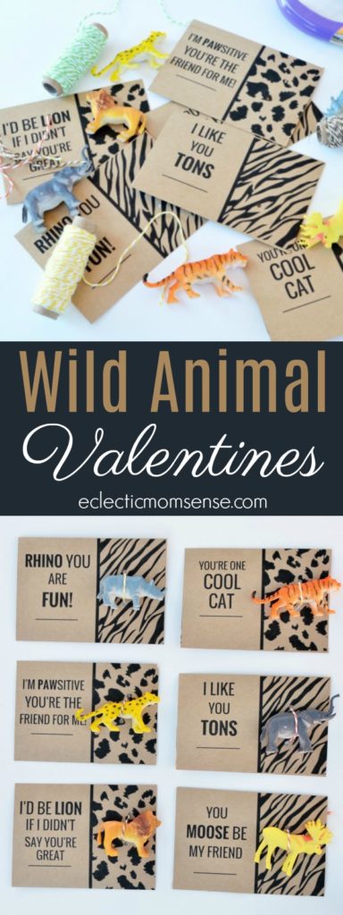 Wild Animal Valentine Card - Eclectic Momsense