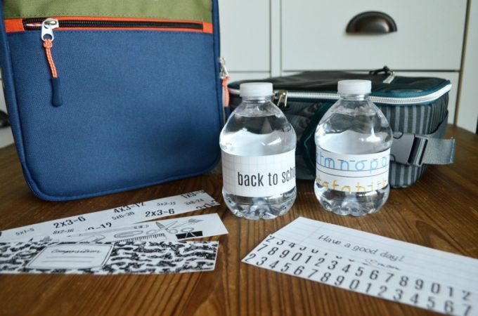 Back to School Water Bottle Labels - Eclectic Momsense
